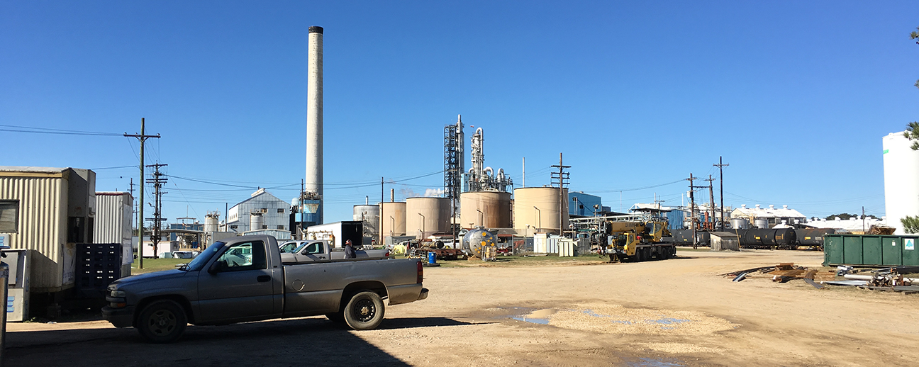 Anodes installed in chemical plant storage tank